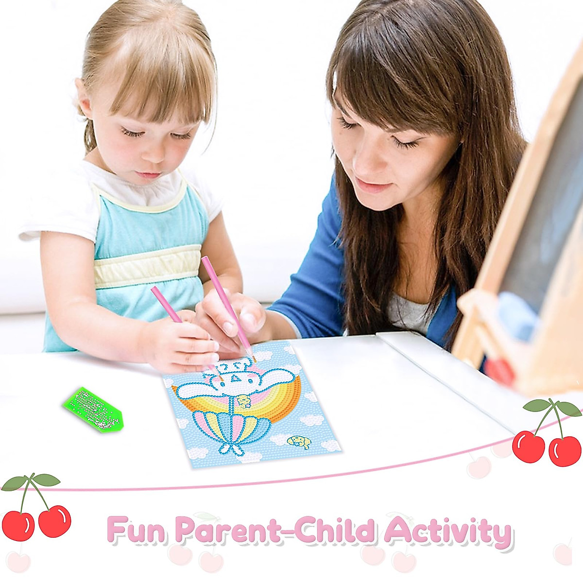 Diamond Art Kits for Kids - 4 Pack Diamond Art Painting Kits - Arts and Crafts for Kids Ages 8-12 - Diamond Art Mosaic Kits - Crafts for Girls 8-12 - GEM Art for 5 6 7 9 10 Year Old Girl Boys Gifts