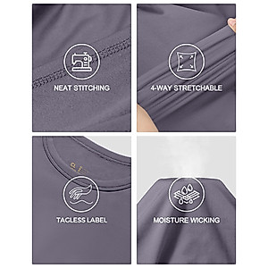 Thermal Underwear for Men, 2 Pack Long Johns Winter Long Underwear Sport Skiing Fleece Lined Base Layer Top and Bottom Set L