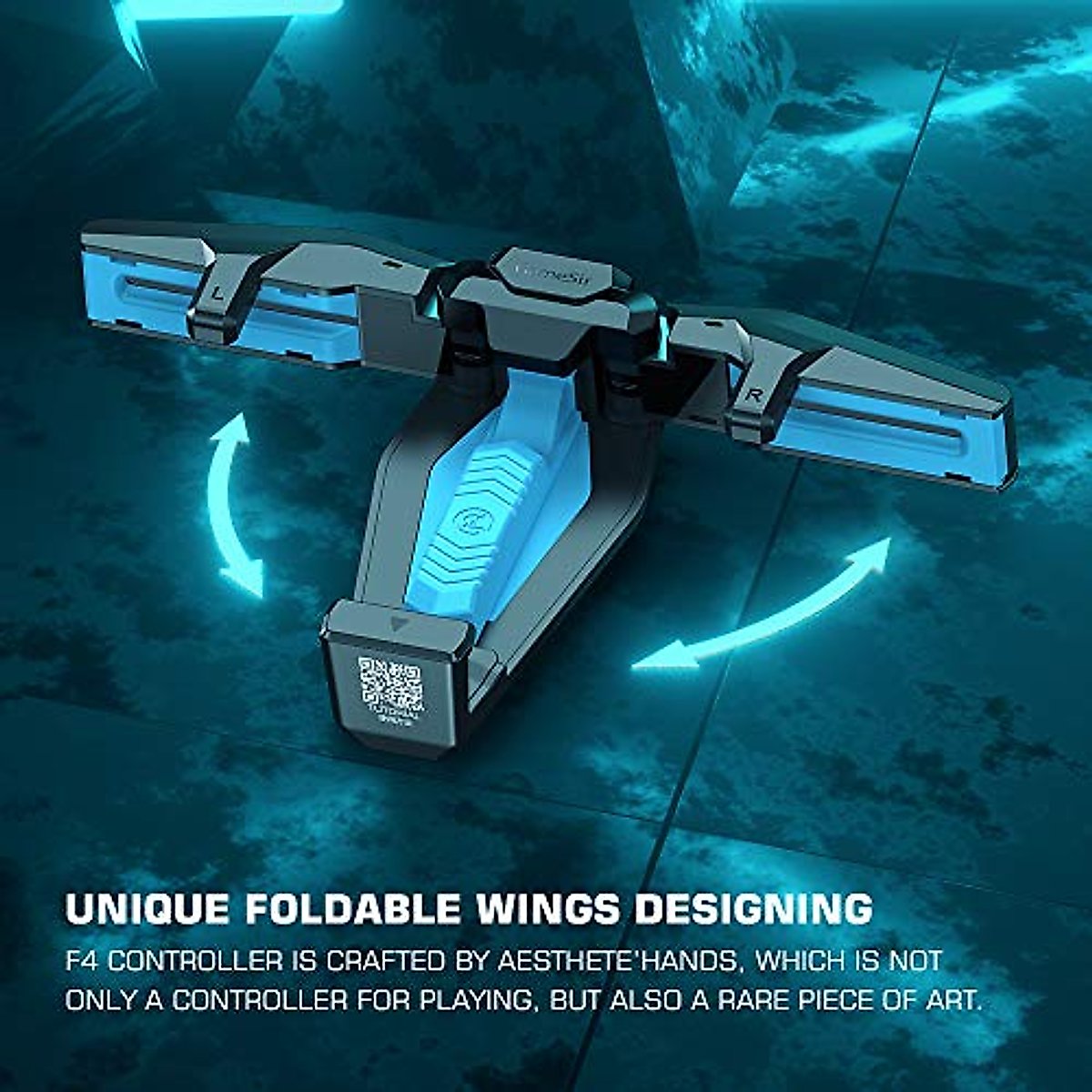 GameSir F4 PUBG Mobile Game Controlle, Mobile Gaming Trigger for Fortnite/COD/Rules of Survival, Gaming Grip Joysticks for 4.5-6.5 inch iOS Android Phone