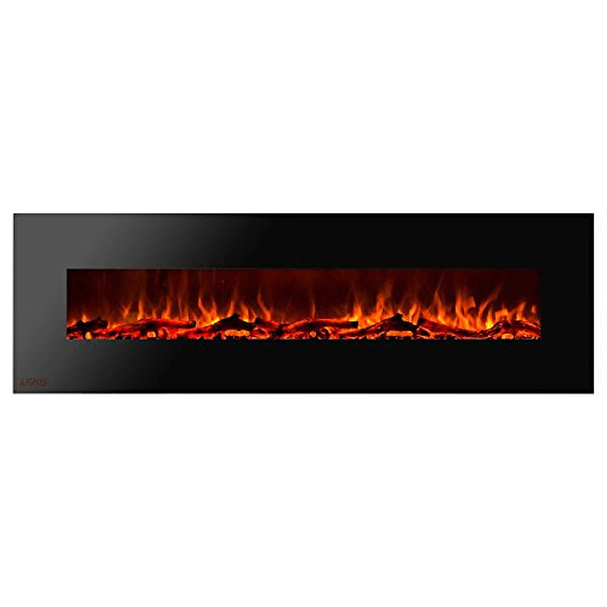 IGNIS Royal 72 inch Wall Mount Electric Fireplace with Logs c SA us Certified (Could be recessed with no Heat)