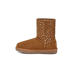 Koolaburra by UGG Kids' Koola Short Stars, Chestnut, 13