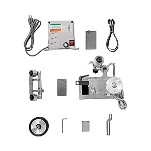 1" x 30" Belt Sander Bench Grinder with 60/800 Grits Sanding Belts, Desktop Belt Knife Sharpener Belt Sander Polisher Sharpener Grinder - DC Brushless Motor Polishing Machine 550W 110V (US Stock)