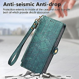 YBROY Case for Motorola ThinkPhone, Magnetic Flip Leather Premium Wallet Phone Case, with Card Slot and Folding Stand, Case Cover for Motorola ThinkPhone.(Black)