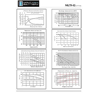 Mighty Max Battery 12V 75Ah SLA Battery Replacement for Wayne WSB1275