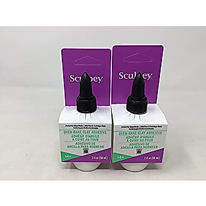 Sculpey Bake & Bond Bakeable Adhesive Clay for Oven-Bake Clay - Non-Toxic, Fun Projects, Great for All Clay Artists - 2-Ounces, 2-Pack