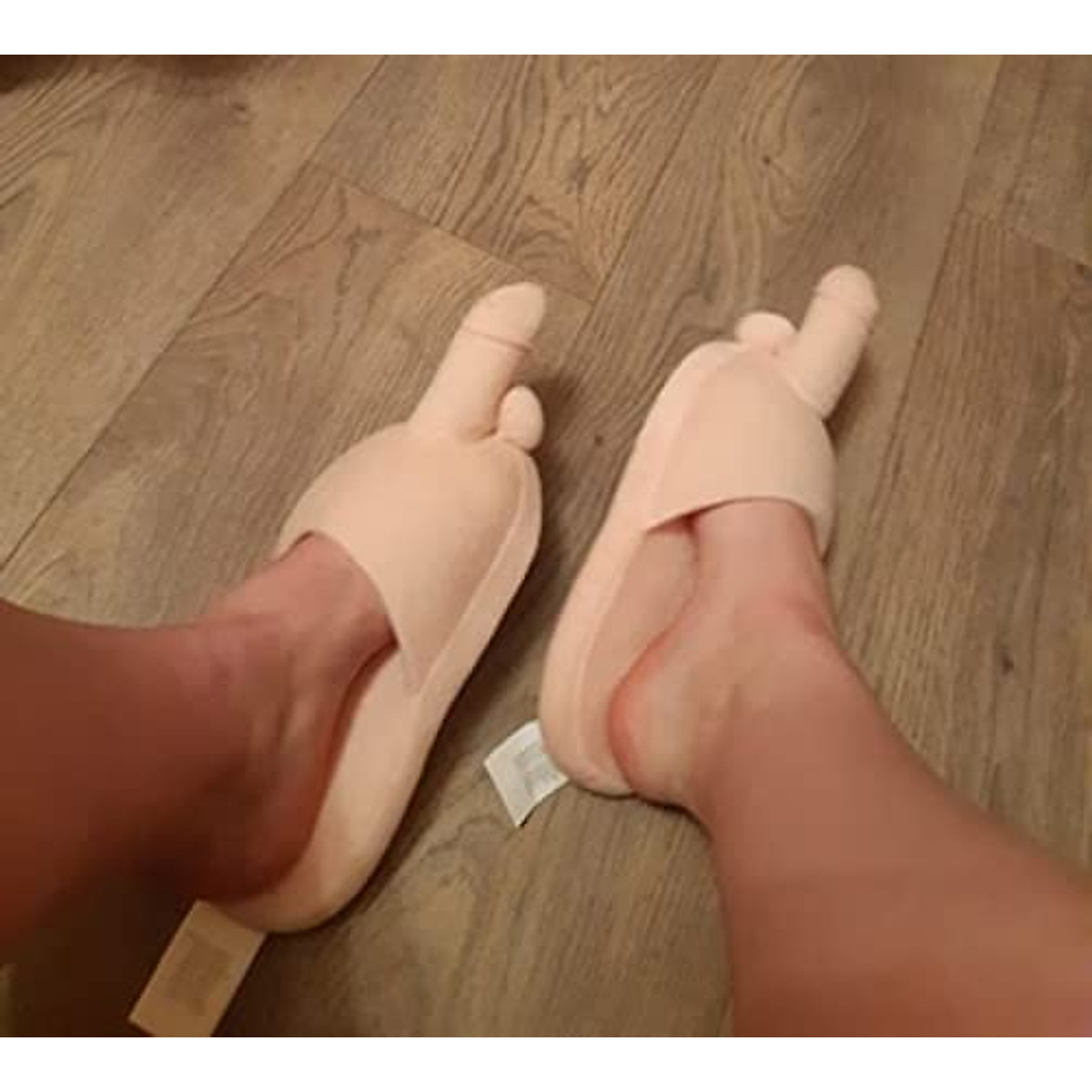 Creaion Unisex Funny Slippers Novelty Gag Young Adult Gifts Cute Plush Home Anti Slip Flat Shoes Winter Furry Slippers for Women Men