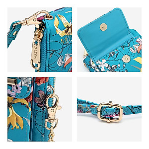 Dasein Crossbody Bag Phone Purse Handbag for Women Shoulder Bag Credit Card Wristlet Wallet with Multi Pockets