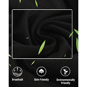 DEFAHN 2PCS Bamboo Baby Rompers Unisex Onsies Solid Short Sleeve Baby Bodysuit 3-6 Months Black