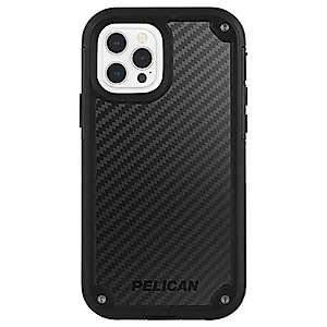 Pelican - SHIELD Series - Kevlar Case for iPhone 12 Pro Max (5G) - 21 ft Drop Protection - 6.7 Inch - Black
