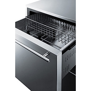 Summit SCFF532D Drawer Freezer, Stainless-Steel