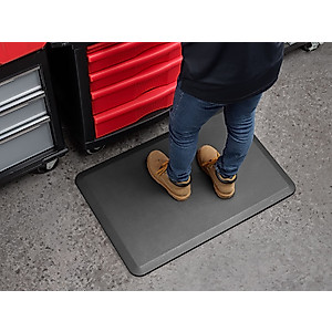 WeatherTech ComfortMat, 24 by 36 Inches Anti-Fatigue Comfort Mat, Stone Pattern, Black