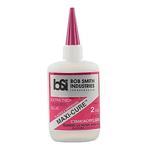 Bob Smith Industries Cyanoacrylate Glue, Super Glue, Insta-Cure, Insta-Cure+, Maxi-Cure, Un-Cure, and Insta-Set (Pack of 5) - with Make Your Day Paintbrushes