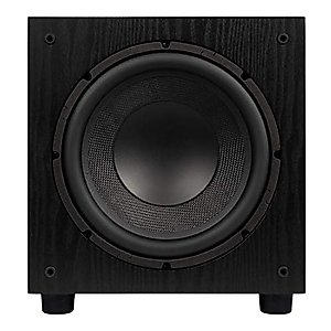 Elac SUB1010 120 Watt 10" Powered Subwoofer, Black, SUB1010-BK