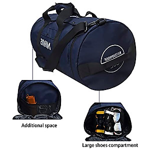 Navis Marine Sailing Bag Waterproof Duffel Backpack Multifunction use for Boating Fishing Watersports (Navy 40L)