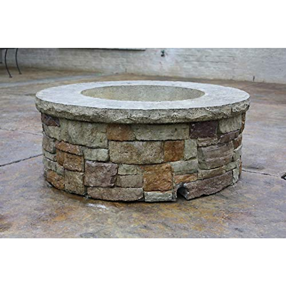 Concrete Fire Pit & Seat Wall Form Liner - Tightstack Stone 13" x 6' - Make Your own firepit - Walttools