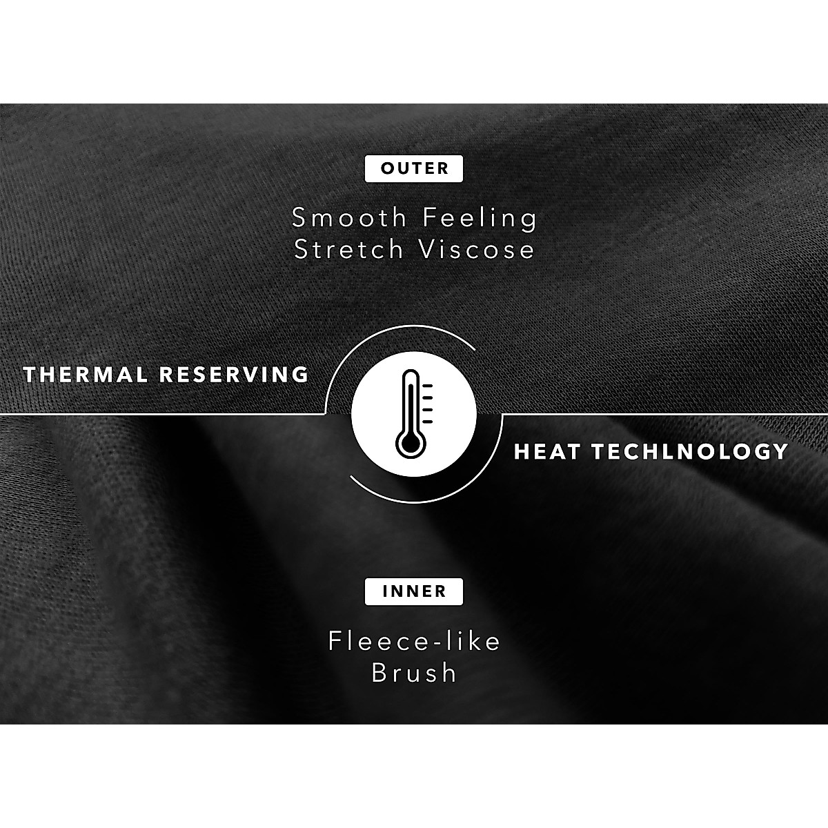 Men's Long Johns Thermal Underwear | Fleece Lined Base Layer Bottoms- 3 Pack