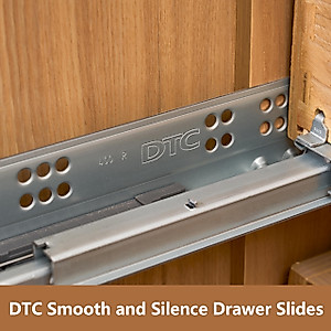 WELLFOR 60" Bathroom Vanity with Sink, Freestanding Wooden Bathroom Makeup Cabinet W/ 6 Soft-Close Drawers and Backsplash, Solid Wood Frame Bathroom Vanity (Light Oak)