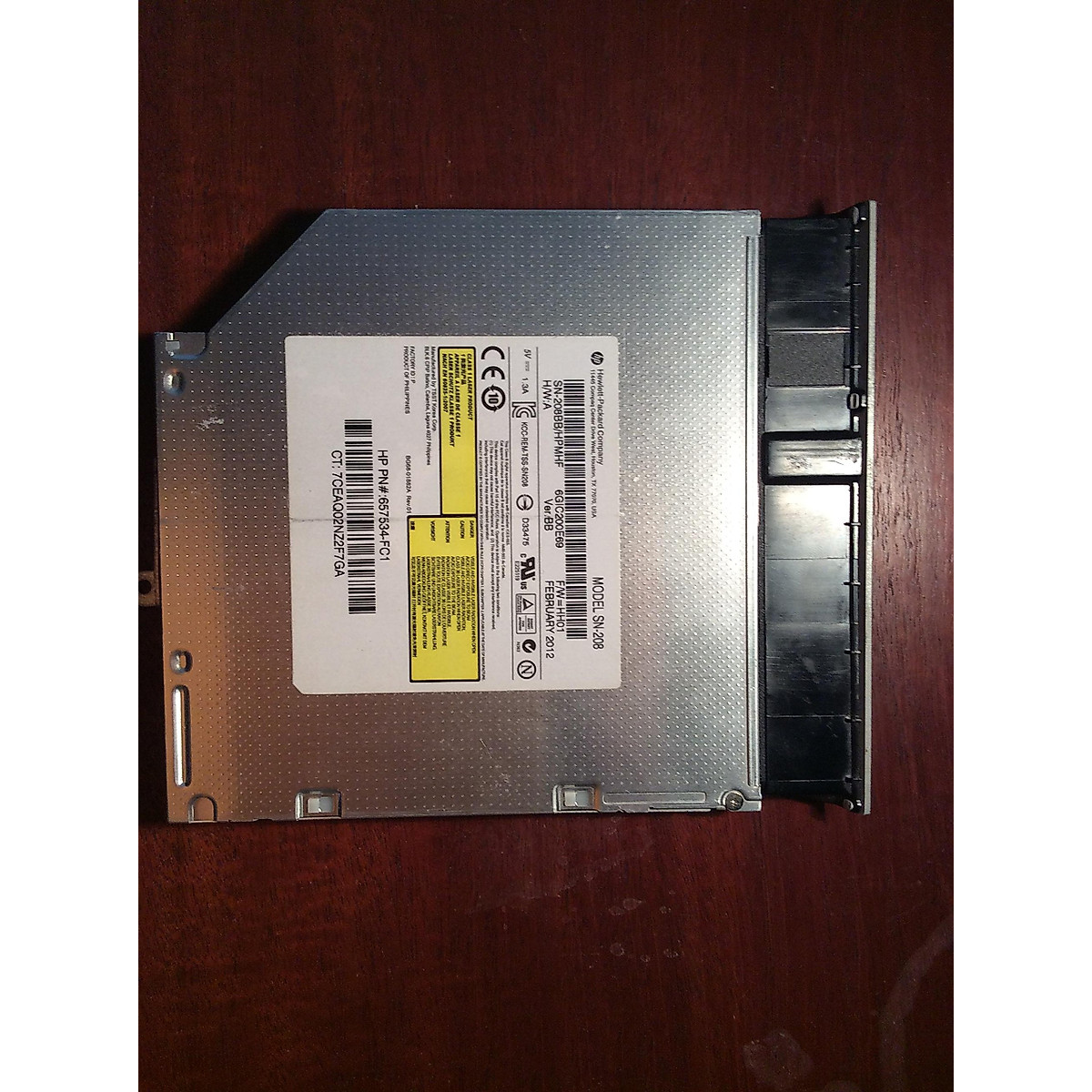 HP DVD Writer SATA CD-RW DVD±RW SN-208 PN 460510-800