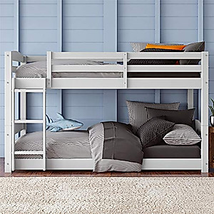 Dorel Living Sierra Twin over Twin Bunk Bed | White | DL7891W model