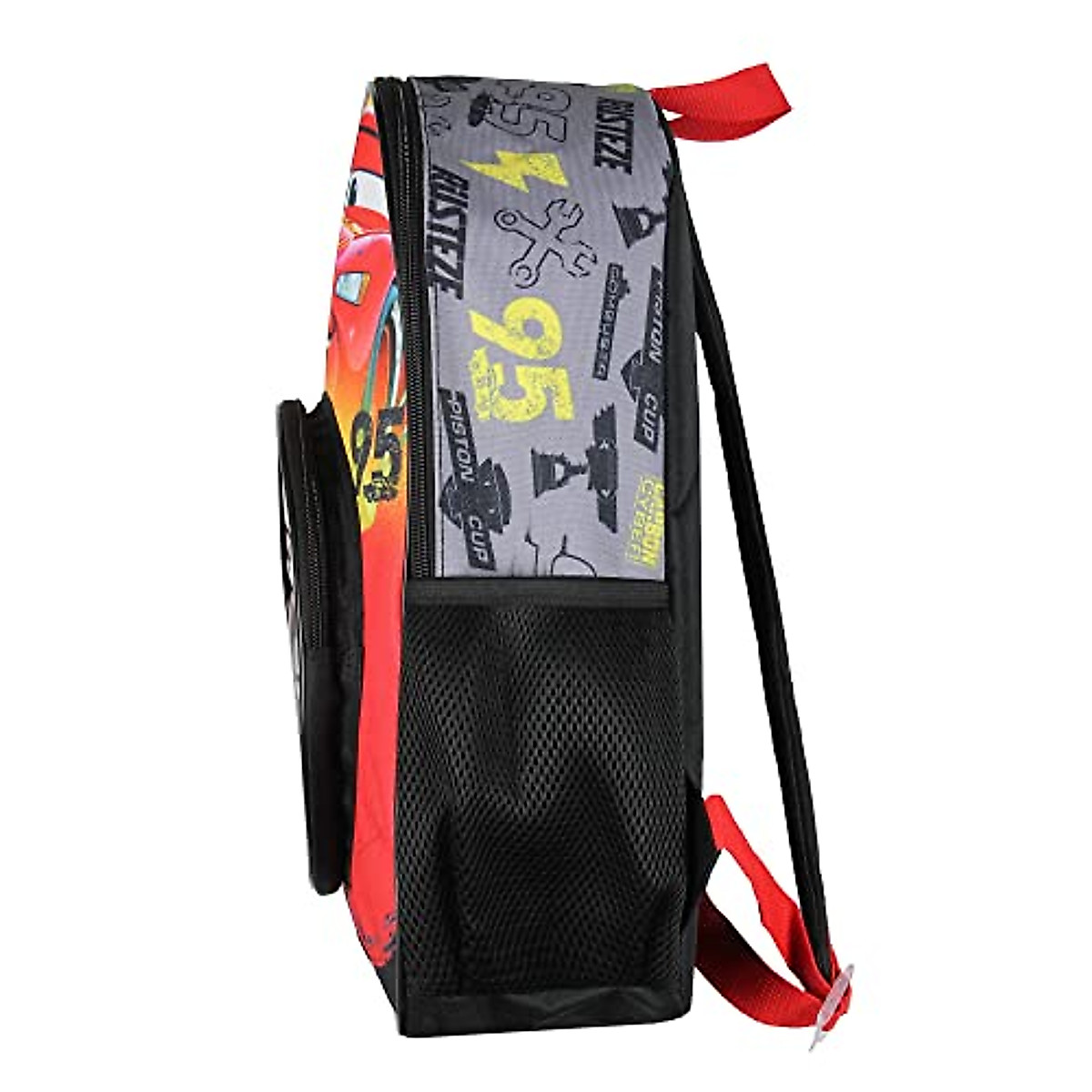 Disney Cars Lightning McQueen Backpack 3D Tire Pocket Travel School Backpack