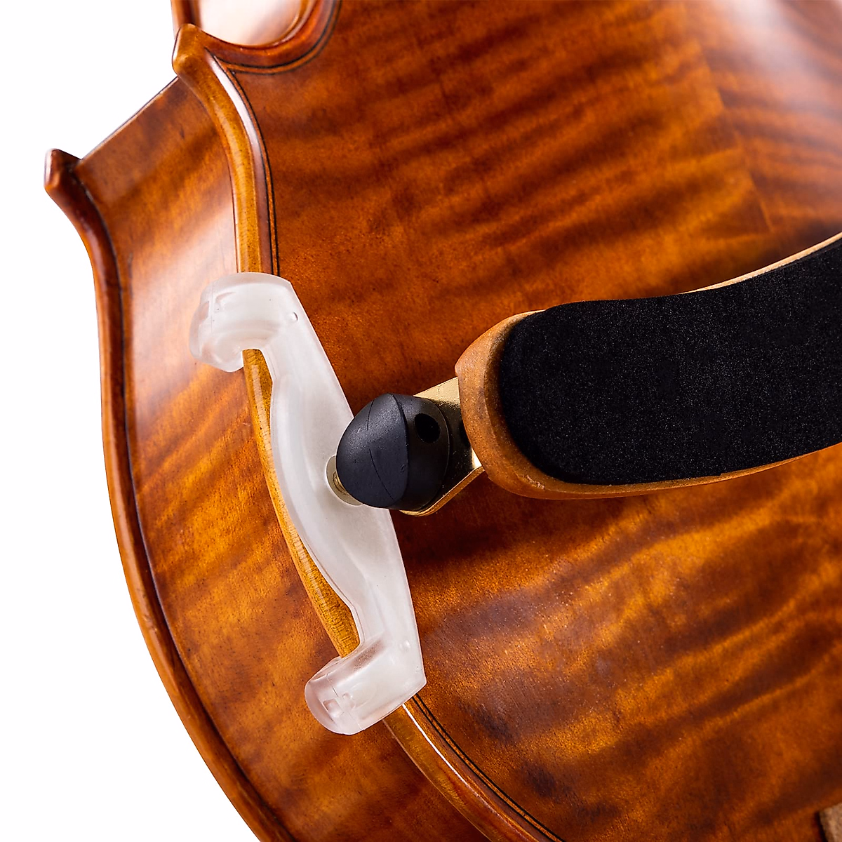 ENO MUSIC Hypoallergenic Wood Violin Viola Shoulder Rest for 3/4 4/4 Violins Viola