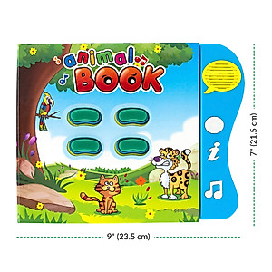 Animal Sounds Book: One Year Old Toys, Books for Toddlers, Books for 2 Year Olds | See and Say Learning | Kids Books 1-3 | Essential Learning Toys for 1+ Year Old