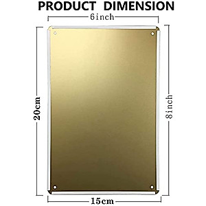 Gellyposter Metal Tin Signs Creative Tin Sign Classic Horror Movie Funny Novelty Metal Sign Retro Wall Decor for Home Gate Garden Bars Restaurants Cafes Office Store Pubs Club Sign Gift6x8 Inch