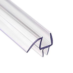 ELEGANT Shower Door Plastic Bottom Seal Strips for 3/8 in.Shower Door Sweep Bottom Seal Strips Wipe Drip Rail, 36 in. Length, 1 Pack 2 Pieces