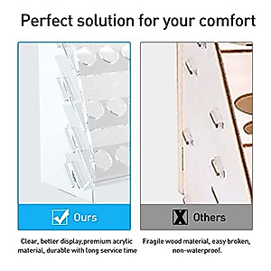 Acrylic Paint Organizer, Paint Rack Stand for 45 Bottles of Paints, Craft Paint Storage, Paint Rack Stand Pigment Organizer Holder Ink Bottle Stands, 2 oz Paint Rack Display Storage Oranizer