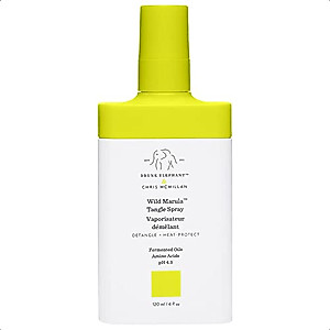 Drunk Elephant Wild Marula Tangle Spray. Weightless and Heat-Protectant Detangler for Hair (120 mL / 4 Fl Oz)