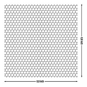 calimaero® 2 Pack Bird Stop Dryer Vent Grill Screen Guard Insert 8.8in x 8.8in Customizable 3inch to 8inch Stops Nesting in Bathroom Exhaust Vents