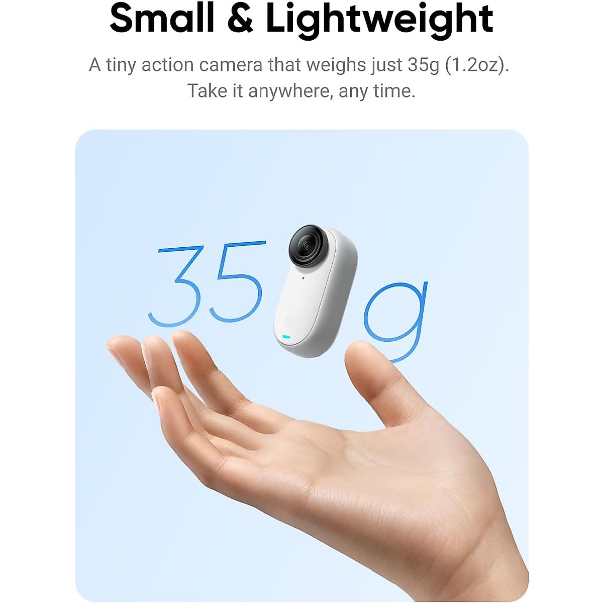 Insta360 GO 3 64GB – Waterproof Tiny Mighty Action Camera with 2.7K 2720 Video, FlowState Stabilization, AI Editing, Action Pod|Bundle Includes Mount Adapter Compatible with GoPro Mounting Ecosystem