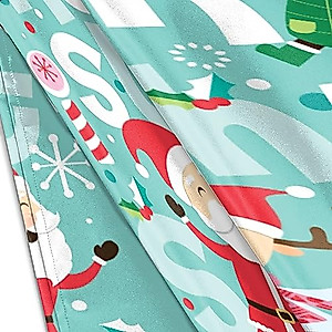 Santa Claus Bear Satin Pillow Cases Silk Satin Pillowcase for Hair and Skin Standard Set of 2 Super Soft Silk Pillowcase with Envelope Closure (20x26 in)