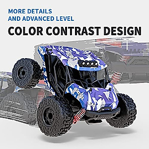 PHOUPHO Remote Control Car 1:16 Scale 45Km/h 4WD RC Car, Drift Off-Road High Speed Remote Control Monster Trcuk with Two Rechargeable Batteries, Hobbyist Grade for Adults, Toy Gift for Boys Girls