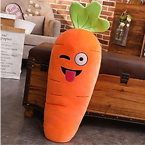YUDONG Plush Carrot Pillows Cute Throw Pillow Soft Stuffed Plush Toys for Kids Plush Pillow 18 Inches