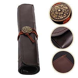 ifundom Roll, Canvas Roll Bag for Chefs, Portable Travel Tool Roll Bag, for Culinary Student, Professional Chef for Men Women for Meat Cleaver