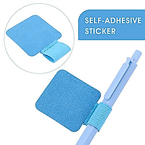 Teaaha 10Pcs Notebook Pen Holder Planner Pen Holder For Notebook Adhesive Pen Loop Holder Elastic Pencil Pen Holder Loop Designed For Notebooks Journals Calendars Pen Loops With 10 Colors