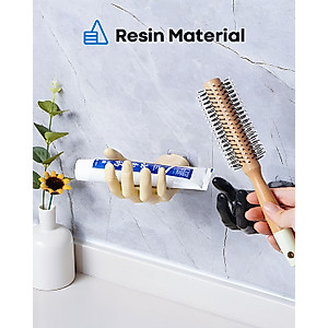 Halloween Hand Wall Hook Hand Hooks for Wall Funky Wall Hooks Unique Wall Hooks Cute 3D Plastic Hand-Shaped Adhesive Hook Decorate Can Be Used to Hand Lightweight Items Key/Scarves/Soap, Green