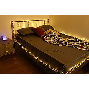 Dailyart 6feet 120 LED Starry Lights, Battery Operated Waterproof Dark Green Copper Wire Fairy Light String Light for Garland, Wreath, Patio, Garden, Wedding, Party, Xmas