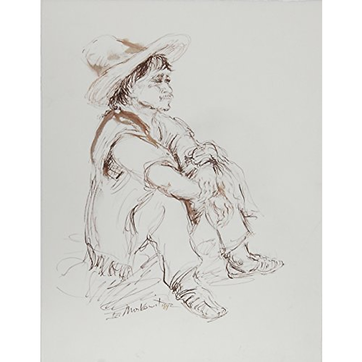 Man in Sombrero - III