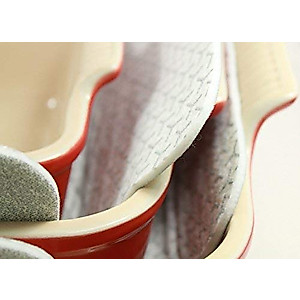 Bakeware Protectors - Set of 9 - Gray - 3 Pieces 19 X 15" Plus 3 Pieces 16 X 14" Plus 3 pieces 14 x 14" – Padded Pot and Pan Protectors To Protect Square And Rectangular Cookware