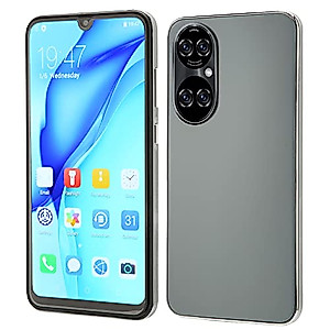 Unlocked Smartphone for Android11, 6.1 Inch 3G Network Quad Core CPU Cell Phone, 4GB RAM 64GB ROM, 16MP 8MP Camera, Face Recognition, WiFi BT FM GPS