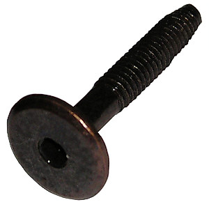 1/4" - 20 TPI x 35mm (1-3/8" ≈ 1.38") Hex Drive Button 17mm Diameter Head Furniture Bolts Dark Bronze Finish (21 Pieces)…