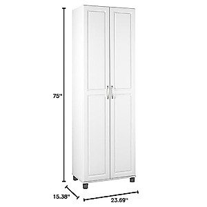 SystemBuild Kendall 24" Utility Storage Cabinet - White