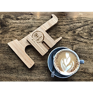 ErgoTree Bamboo Laptop Stand, Portable and Adjustable Ergonomic Wooden Computer Riser for Desk, Designed for MacBook Pro, and 10-15 Inch Laptops