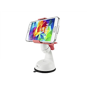 Car Windshield or Dashboard Mount Phone Holder, Suction Cup Mount on Clean Surface Compatible for iPhones Samsung Galaxy Moto Google Pixel Google Map Navigation