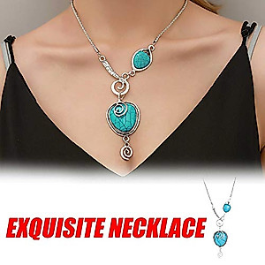 DITUDO Crack Necklace HeartShaped Bohemian Ethnic Retro Style Style Necklace & Pendants Letter