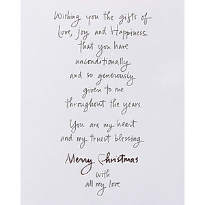 American Greetings Christmas Card for Wife (My Truest Blessing)