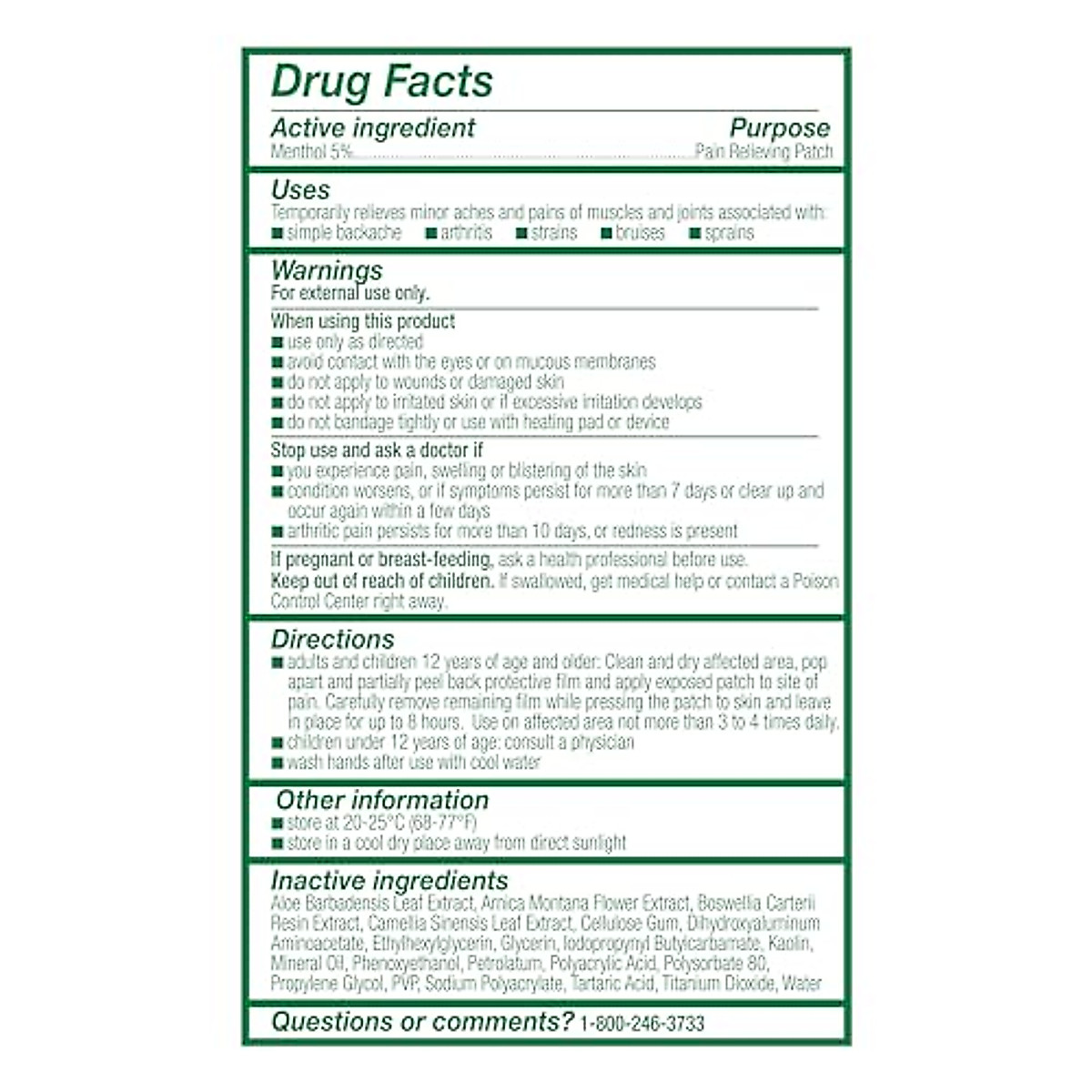 Biofreeze XL Patches Menthol Pain Relieving Patches (4/Box) 2 Sizes Up To 8 Hours Of Long Lasting Pain Relief Of Sore Muscles, Arthritis, Simple Backaches, And Joint Pain (Packaging May Vary)