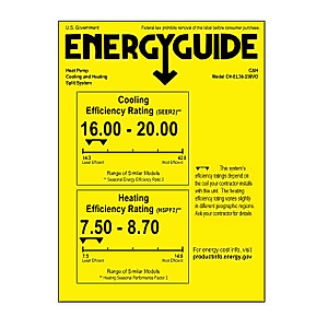 Cooper & Hunter Olivia Series, 36,000 BTU, 230V, 18.00 SEER2, Single Zone Mini Split AC/Heating Ductless Inverter System, Including Installation kit